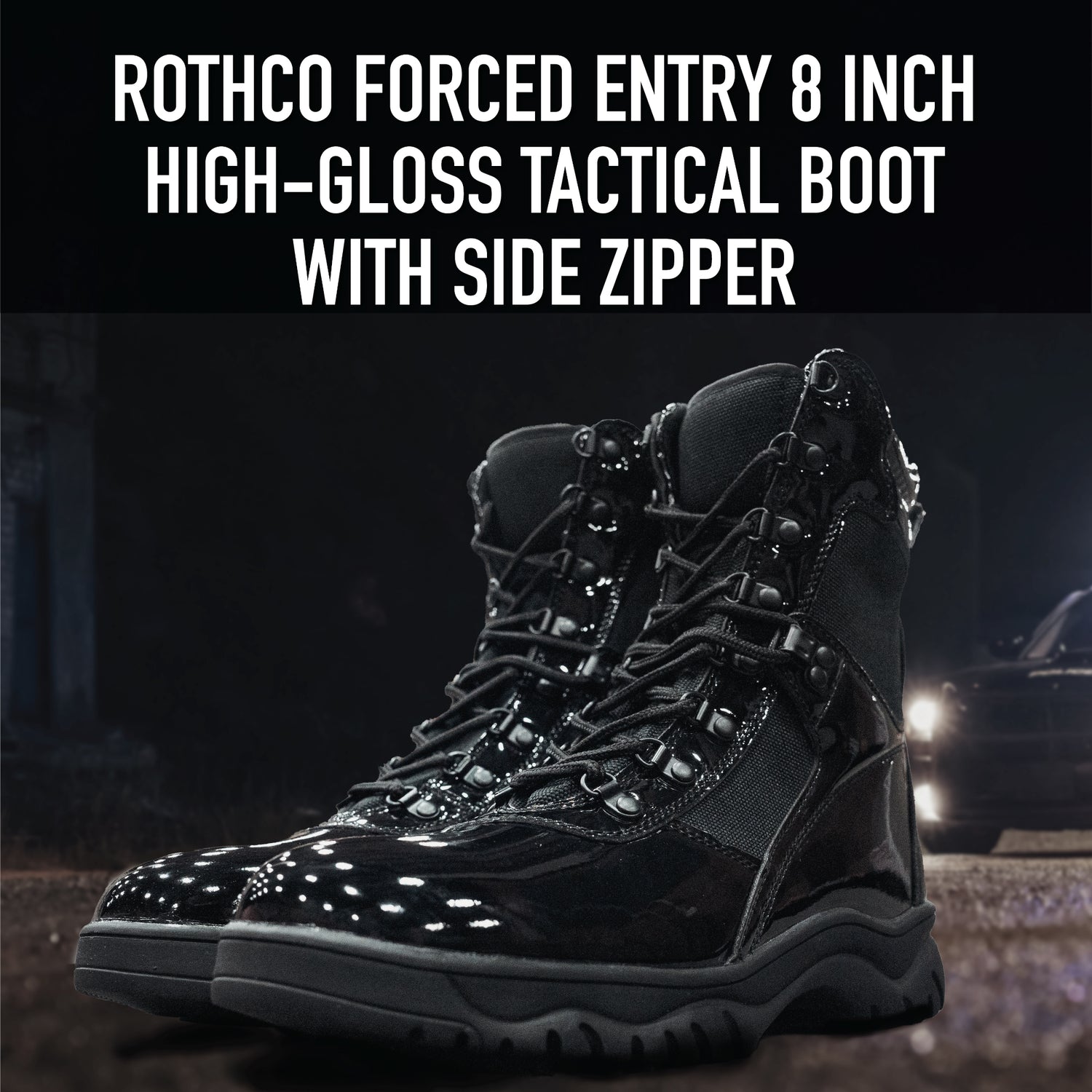 The Forced Entry High-Gloss Tactical Boot – Grunt Force