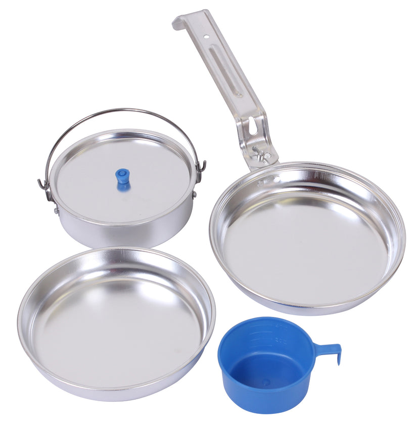 Rothco 5-Piece Mess Kit Cookware Camping Set GI Style Chow Kit – Grunt ...