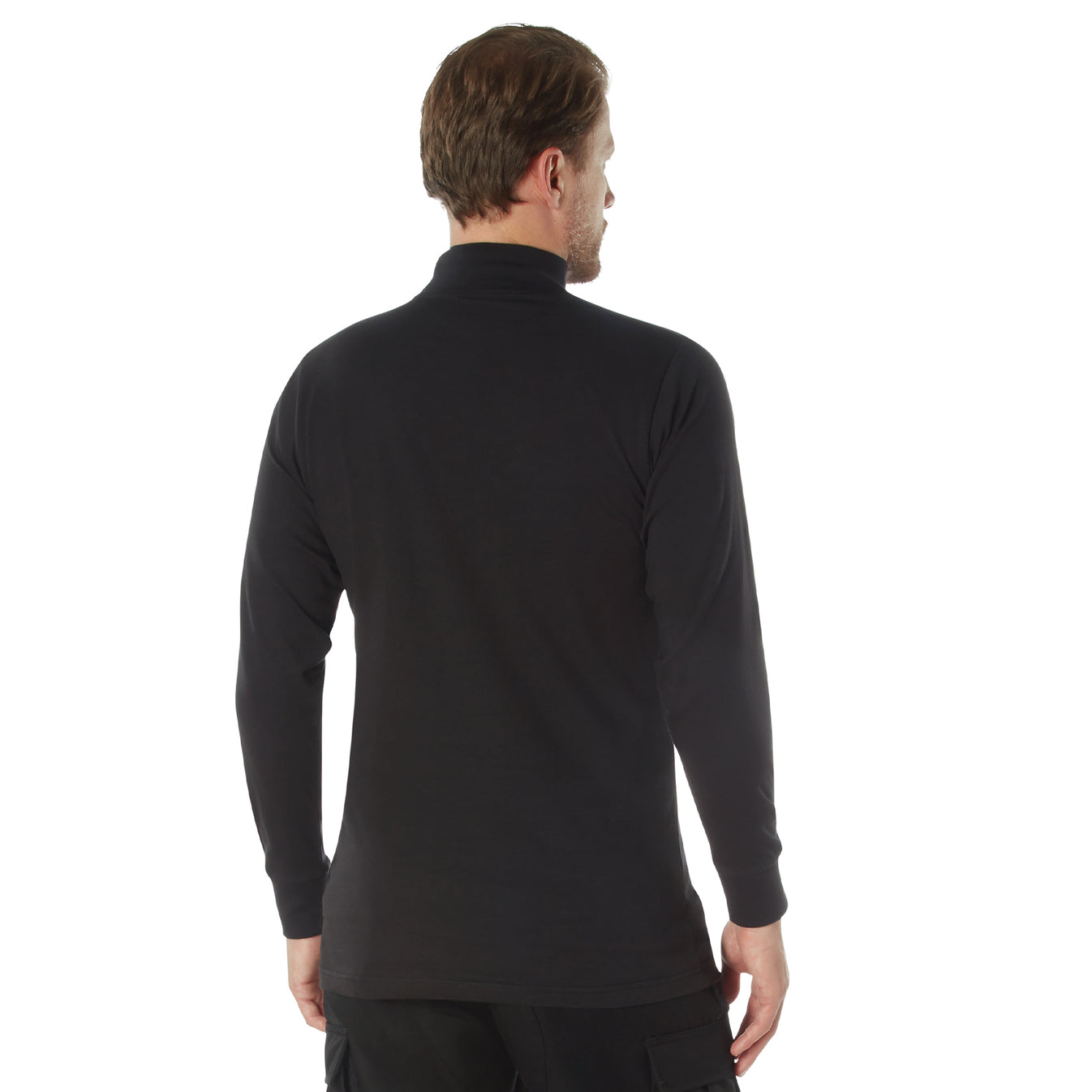 Black Security Mock Turtleneck Long Sleeve - Public Safety, Security G ...