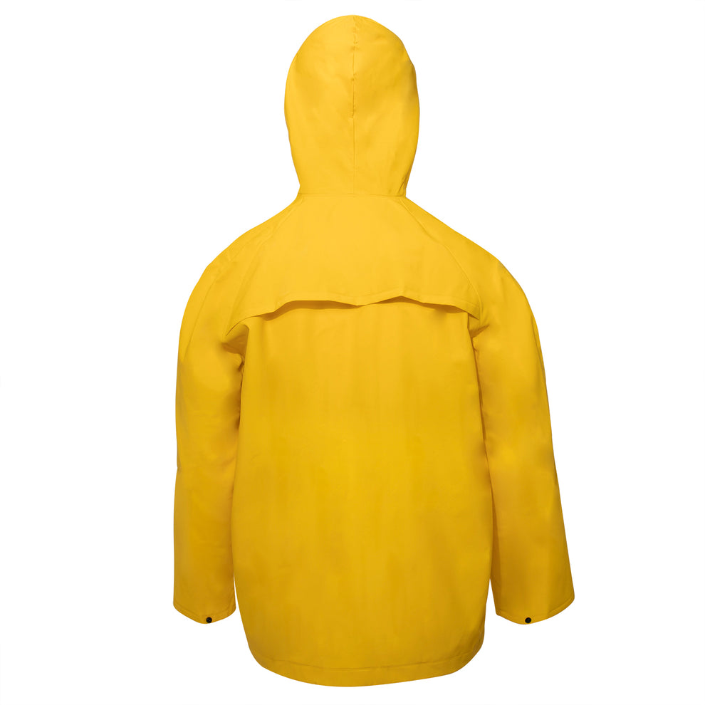 Rothco PVC Rain Jacket - Classic Yellow PVC Rain Coat with Drawstring ...