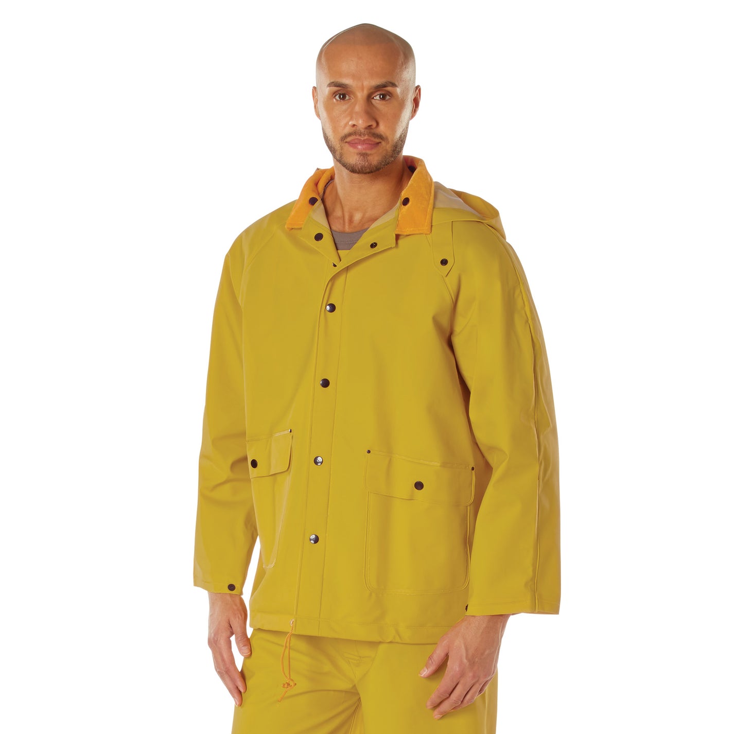 Adult's Deluxe Heavyweight PVC Rainsuit - Yellow Rain Top & Bottom Sui ...