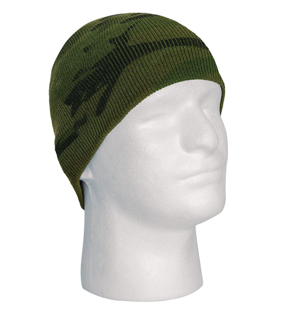 Acrylic Deluxe Skull Cap Winter Ski Hat - OD, Black, Maroon, Navy, Gre ...
