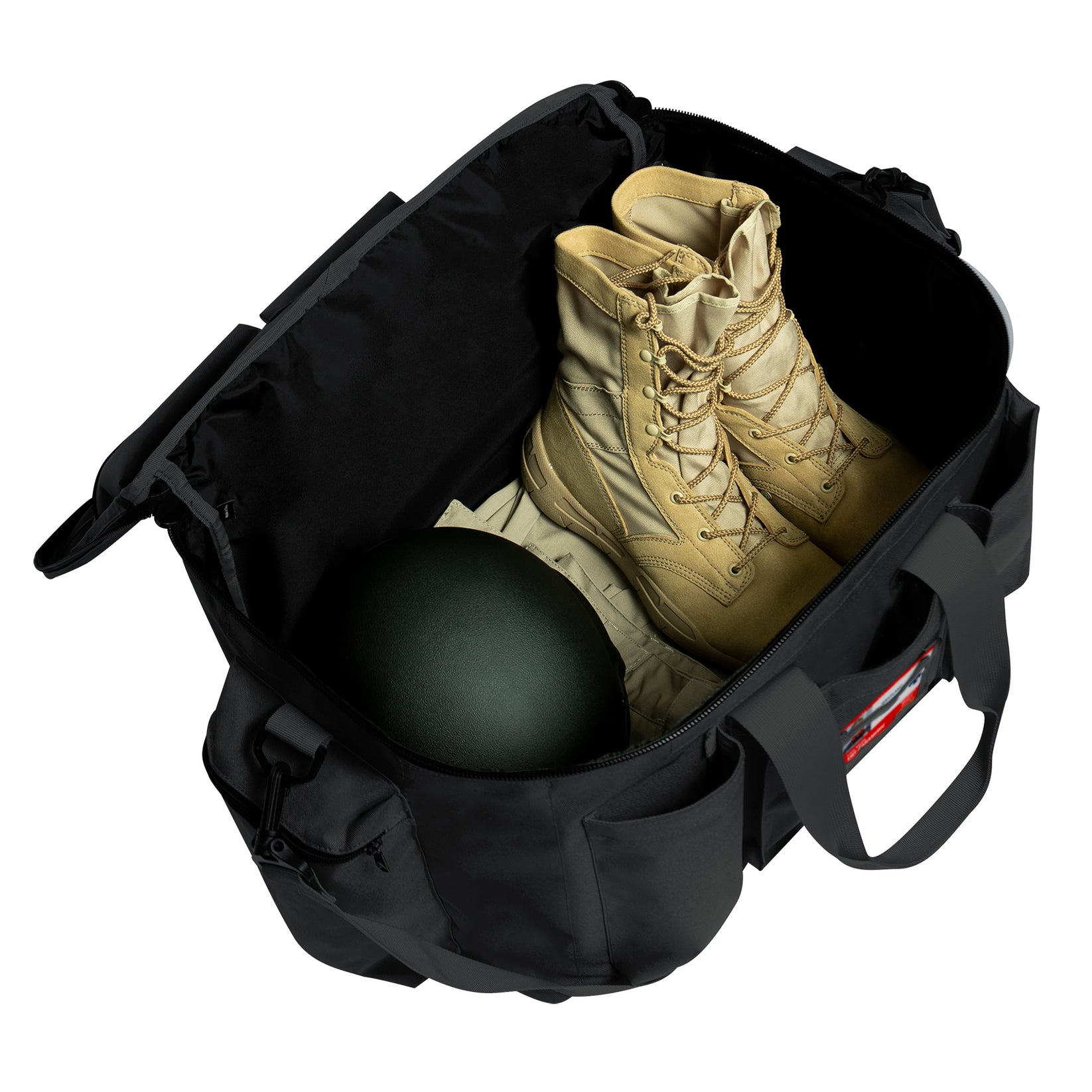Black Police Equipment Bag - Nylon Law Enforcement Security Gear Pack ...
