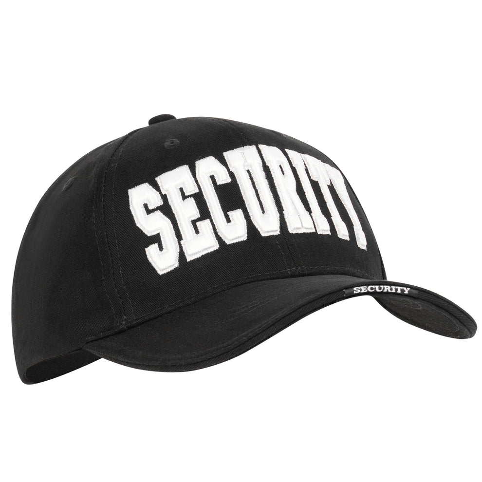 Black "Security" Hat - Deluxe Low Profile Baseball Cap – Grunt Force