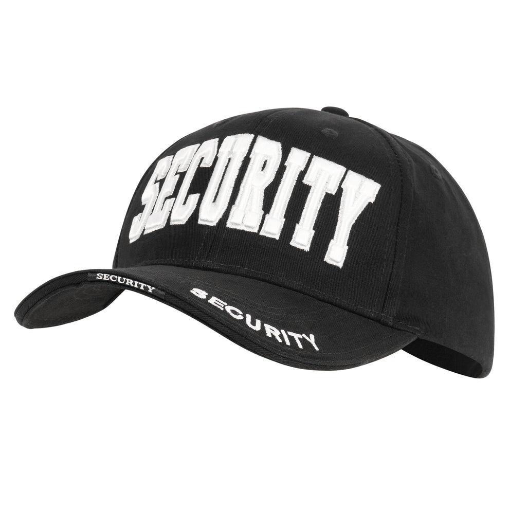 Black "Security" Hat - Deluxe Low Profile Baseball Cap – Grunt Force