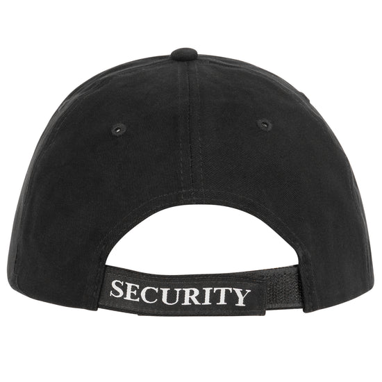 Black "Security" Hat - Deluxe Low Profile Baseball Cap – Grunt Force