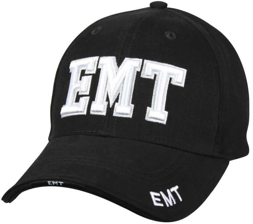 "E.M.T" - Black - Deluxe Low Profile Baseball Cap – Grunt Force