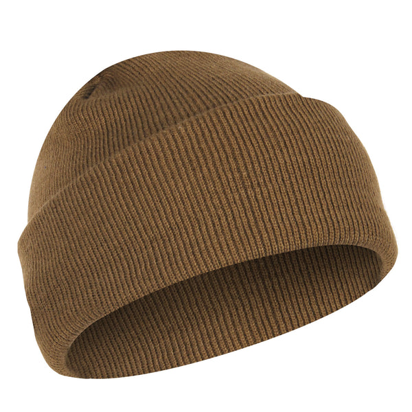 Deluxe Fine-Knit Winter Watch Cap - 100% Acrylic Solid Colors Snow & S ...