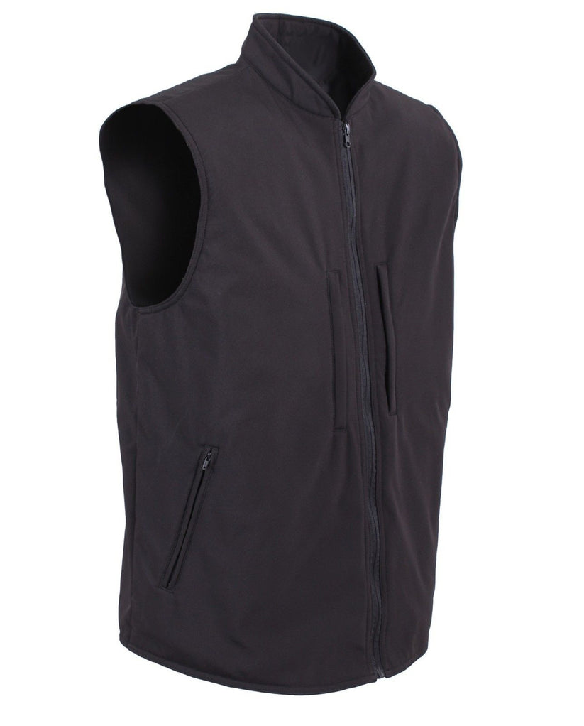Men's Black Concealed Carry Waterproof Soft Shell Vest – Grunt Force