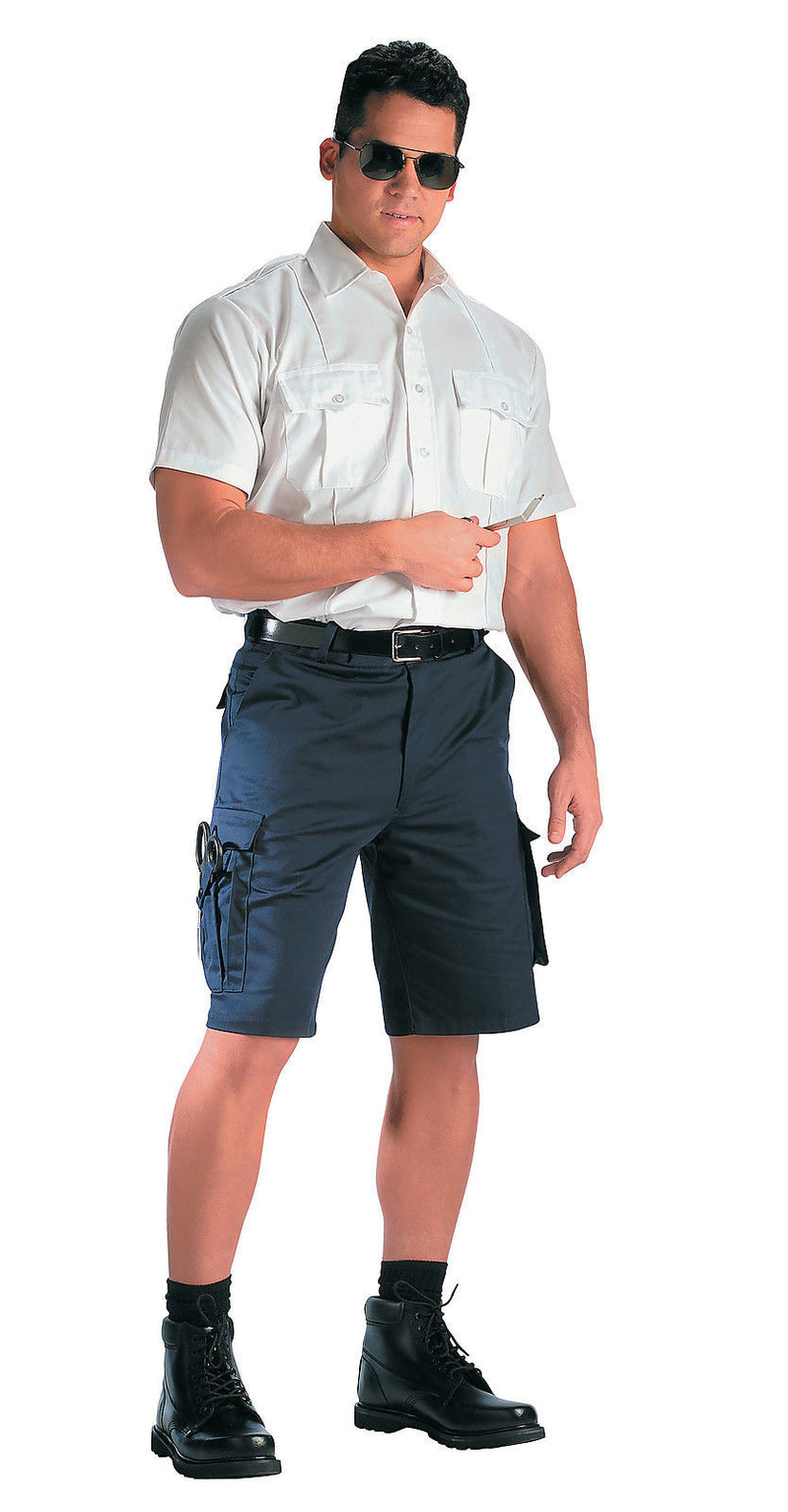 EMT Shorts Navy Blue & Black Emergency Medical Technician Medic Shorts ...
