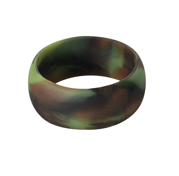Men's Camouflage Rubber Wedding Ring - Rothco Camo Silicone Band Sizes ...