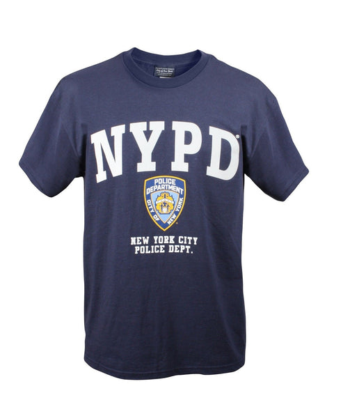 NYPD T-Shirts Officially Licensed Police Cotton Undershirt Tee Shirt T ...