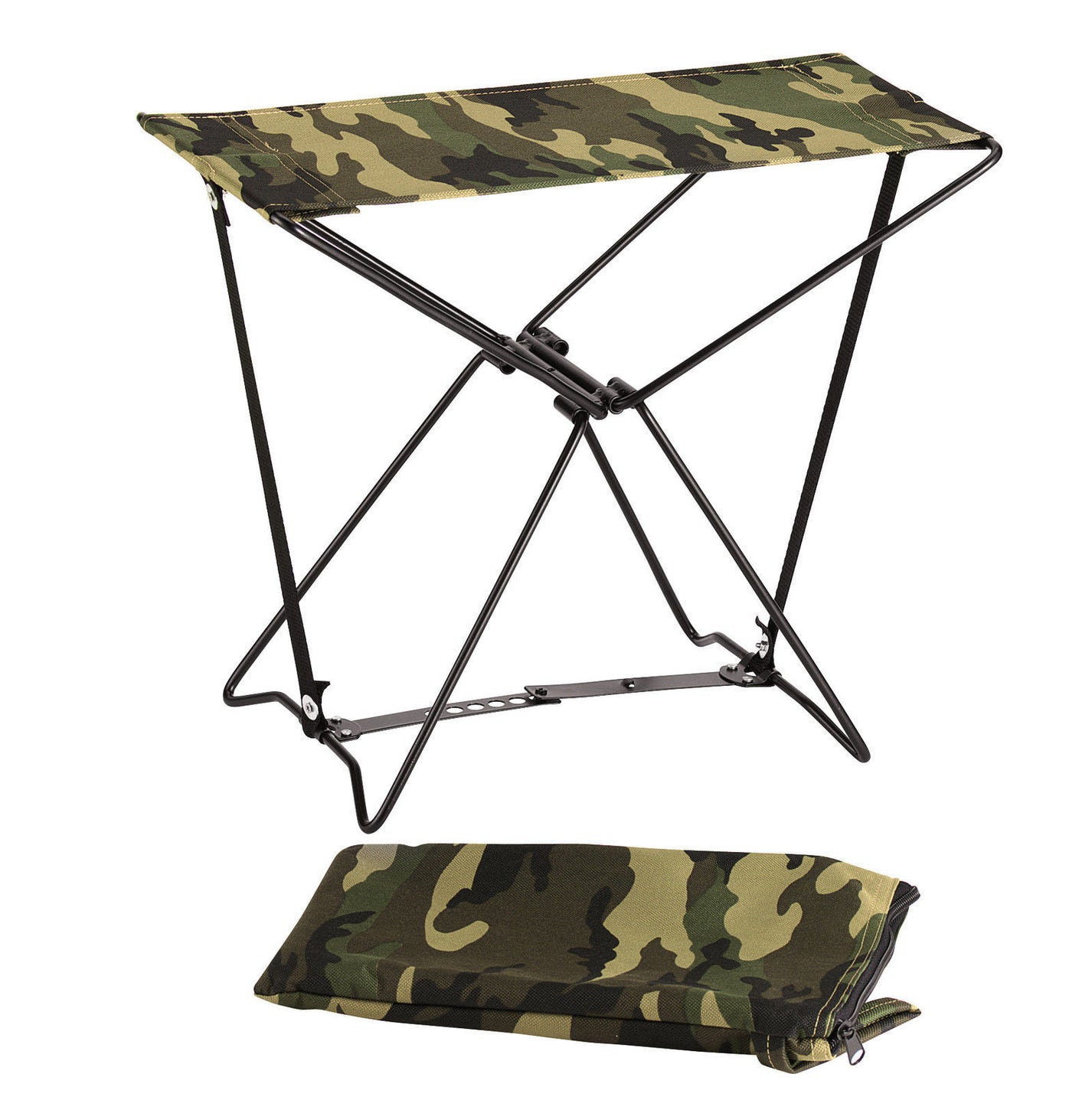 Folding Camping Stools - Camouflage Hiking Chair-Foldable Outdoor Stoo ...