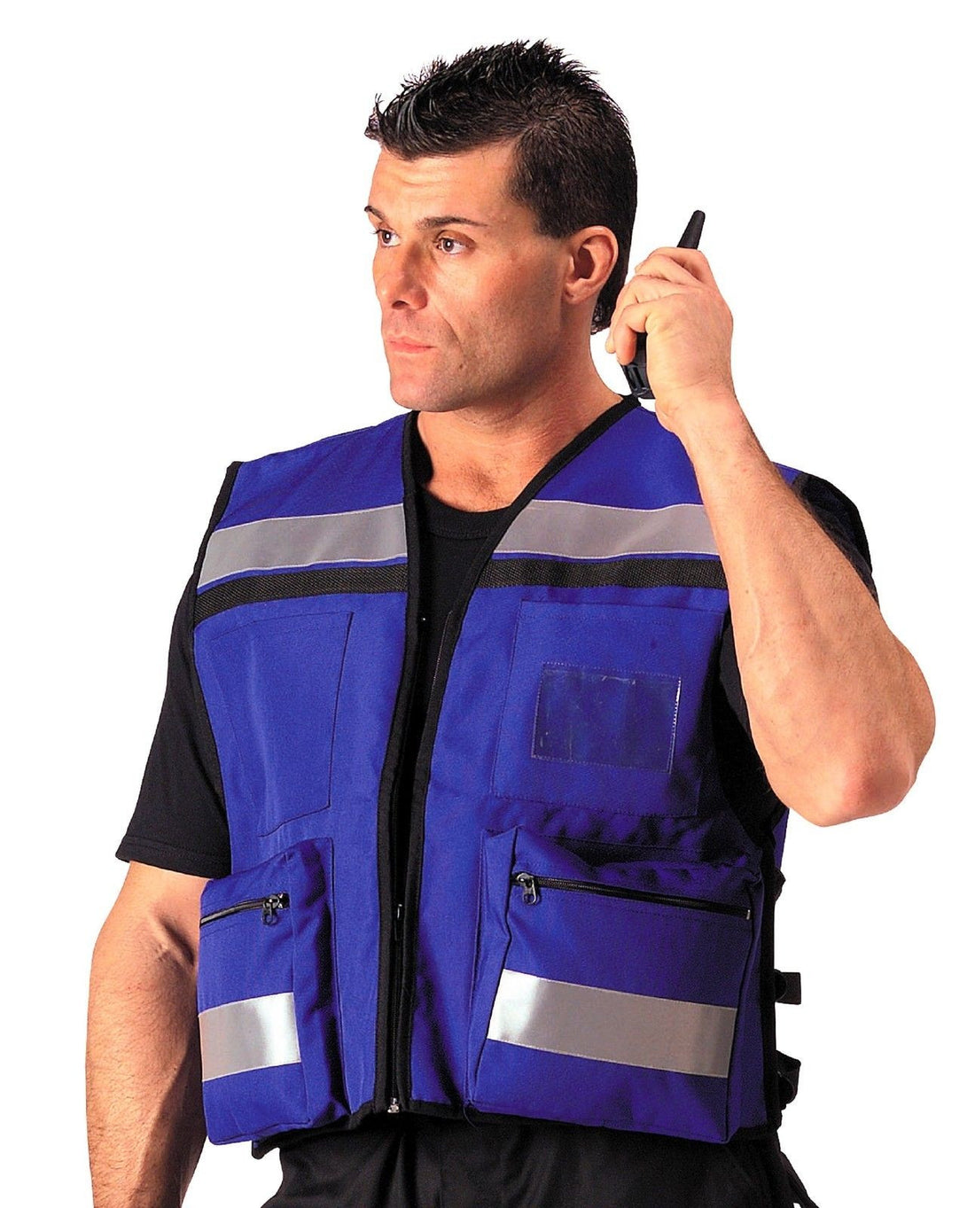 Hi Visibility EMS Rescue Vest Adjustable Reflective Medic Emergency Sa ...