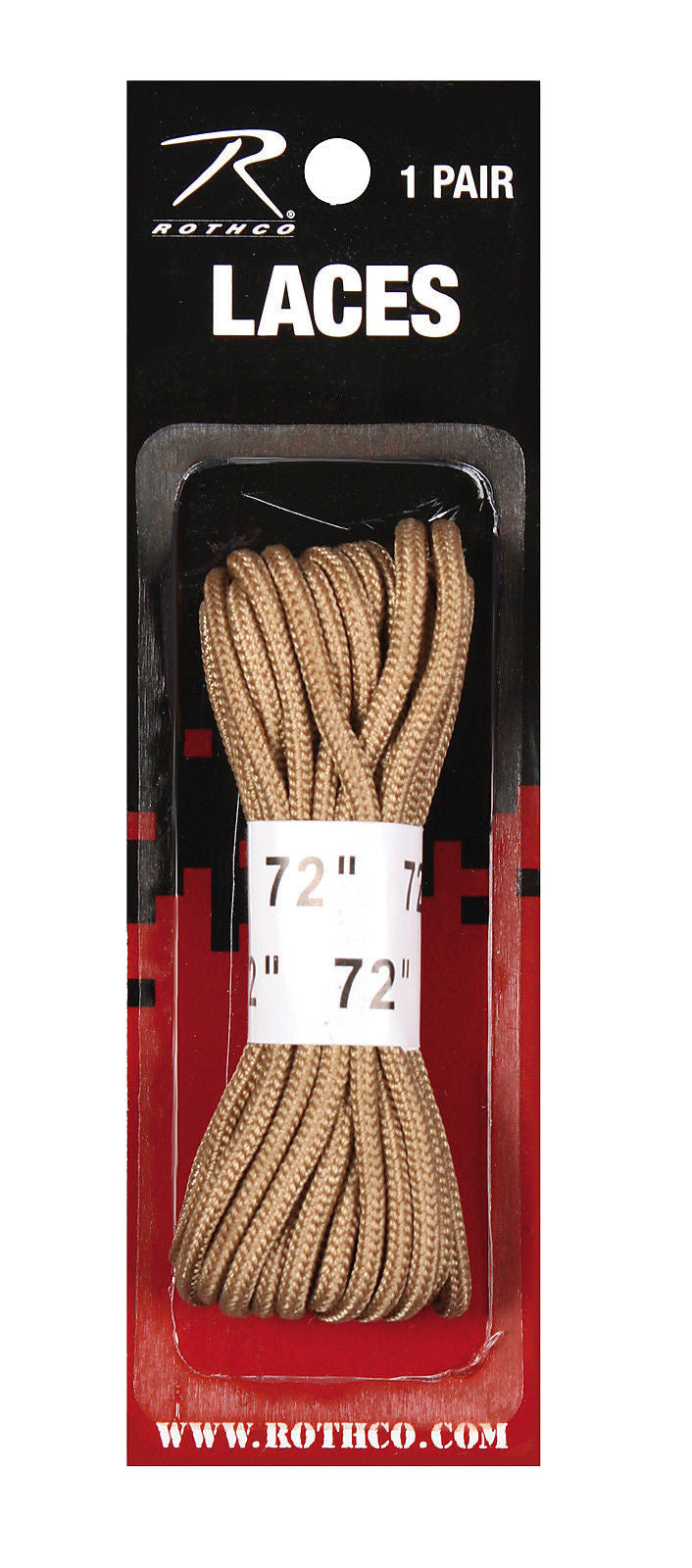 72" Long Workboot Shoe Laces - Nylon-Desert Tan, Black, Tan Boot Lace ...